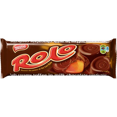 Nestlé Rolo Soft Toffee Milk Chocolate Slab 150g Chocolate Bars Chocolates And Sweets Food