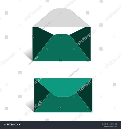 Envelope Design 3d Template 3d Envelope Stock Vector Royalty Free 2493433731 Shutterstock