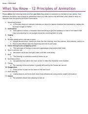 Mastering Animation Principles A Comprehensive Guide For Course Hero