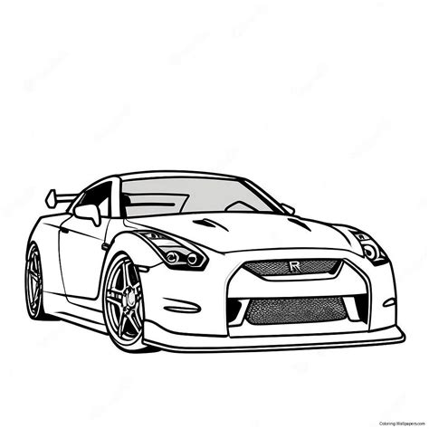 Gtr R35 Coloring Pages