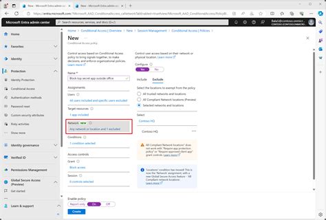 Network In Conditional Access Policy Microsoft Entra Id Microsoft Learn
