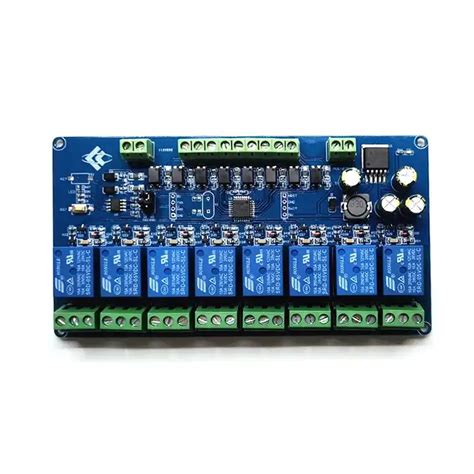 Modbus RTU 8ch Relay Module RS485 TTL UART 8CH Input 8CH Out Alibaba Com