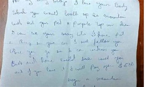Queensland Woman Finds Disturbing Note On Her Car After A Walk Offering Money For Sex Daily