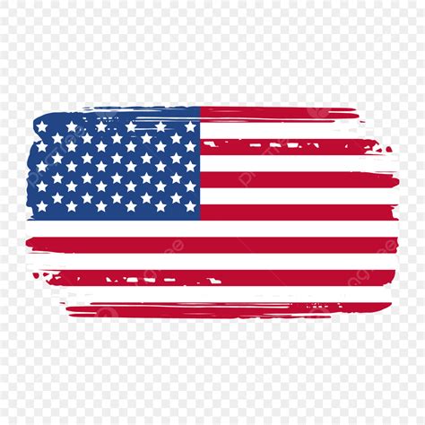 미국 국기 페인트 브러시 투명 미국 깃발 브러시 Png 일러스트 및 Psd 이미지 무료 다운로드 Pngtree
