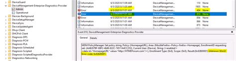 How To Fix Unknown Win32 Error Code 0x82b00001 With Admx Policies Intune Device Management Blog