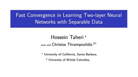 Underline Fast Convergence In Learning Two Layer Neural Networks With