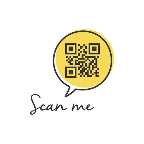 Code Qr Pour Smartphone Inscription Scannez Moi Avec Licône Du Smartphone Code Qr Pour Le