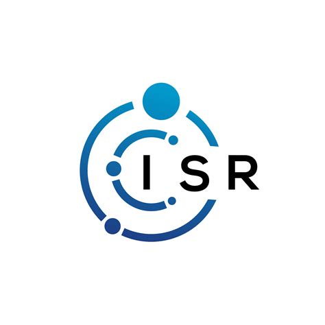 ISR Letter Technology Logo Design On White Background ISR Creative Initials Letter IT Logo