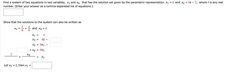 Solved Find A System Of Two Equations In Two Variables X Chegg Com