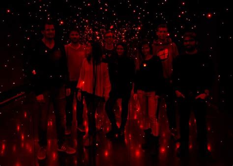 Neon Golden Replicates Swarm Of Fireflies With Light Installation