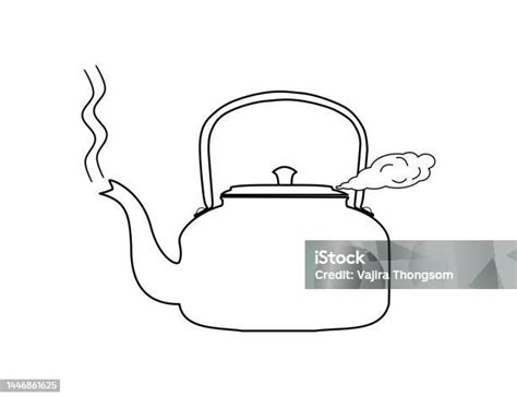 빈티지 주전자 손잡이가 있는 금속 벡터 일러스트레이션 낙서 드로잉에 대한 스톡 벡터 아트 및 기타 이미지 낙서 드로잉 디자인 라인아트 Istock