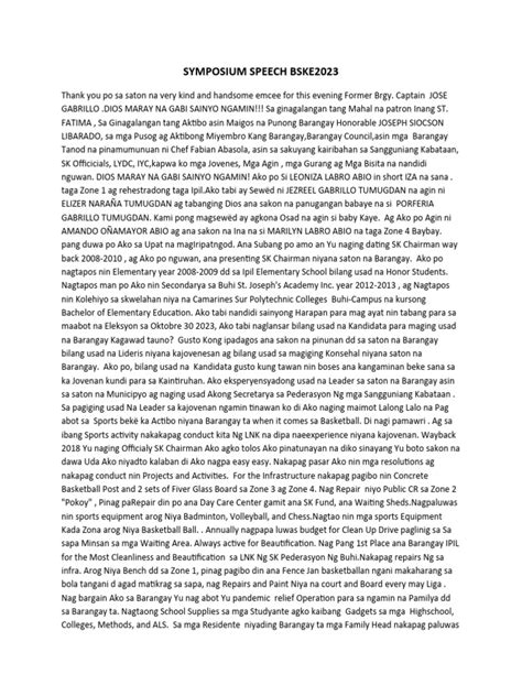 Symposium Speech Pdf Symposium Speech Pdf