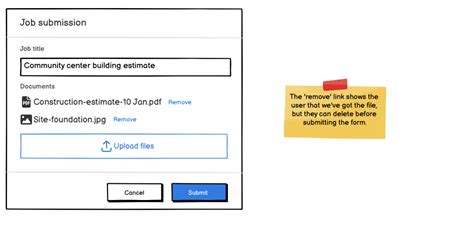 Forms Users Expected Behavior When Uploading Files Before Submitting