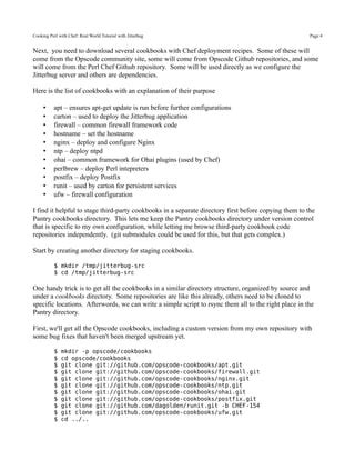 Cooking Perl With Chef Real World Tutorial With Jitterbug PDF