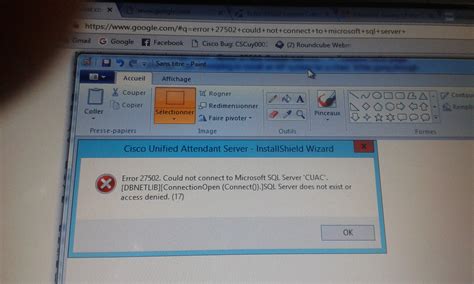 Error Sql When Installing Cisco Attendant Console Cisco Community