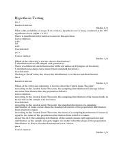 Understanding Hypothesis Testing Type II Error Course Hero