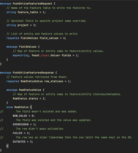 write feature api on serving service · issue 1461 · feast dev feast