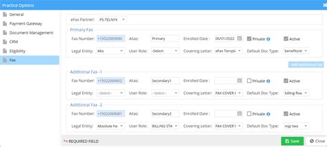 EFax PracticeSuite Help