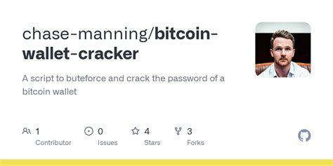 Github Chase Manningbitcoin Wallet Cracker A Script To Buteforce