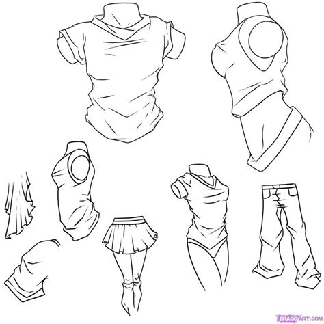 Tutorial Page Drawing Anime Clothes Drawings Manga Drawing