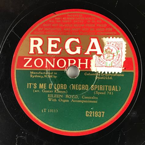 Regal Zonophone 78 Record The Stranger Of Galille Ebay