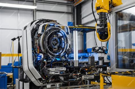 Advanced Robotics In Industrial Production For Quality Assurance Premium Ai Generated Image