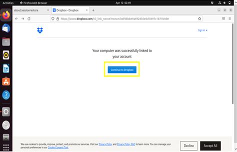 How To Install Dropbox On Ubuntu Using Terminal GUI