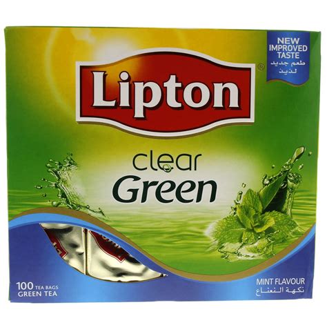 Lipton Green Tea Mint Flavour Tea Bags Mercatco Com