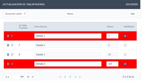 Cambio De Color Al Hacer Check En Una Fila Español Scriptcase Low Code