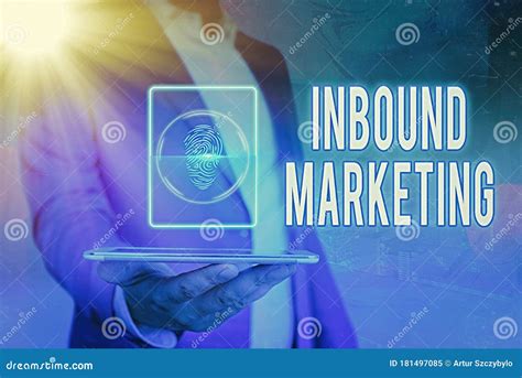Handwriting Text Inbound Marketing Concept Meaning Process Of
