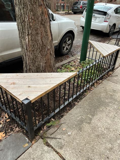A Residents Stand Against Hostile Architecture In Their Front Yard R Hostilearchitecture