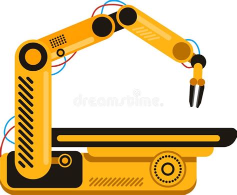 Robotic Arm Working On Assembly Line Represents Automation Innovation And Advanced Technology