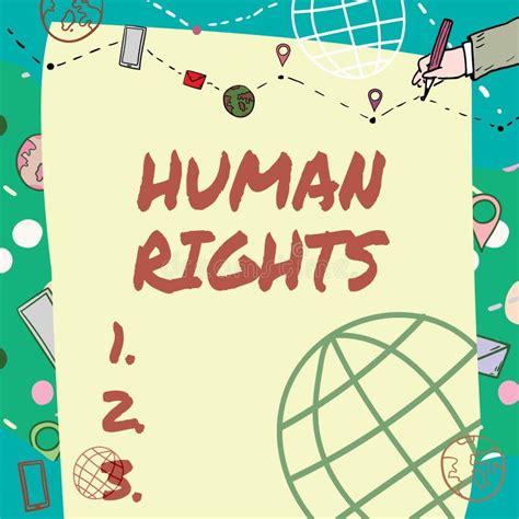 Writing Displaying Text Human Rights Business Approach Moral