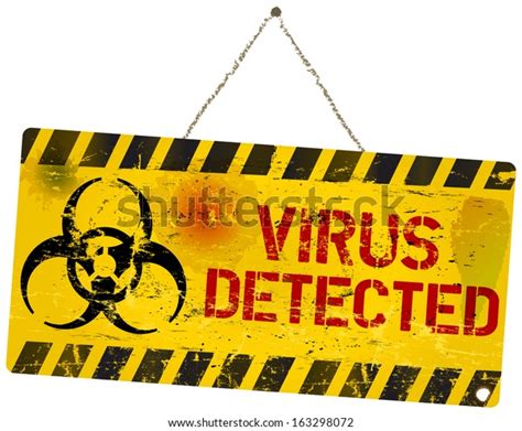 Computer Virus Warning Sign Vector Eps Stock Vector Royalty Free 163298072 Shutterstock