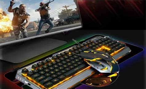 Combo Teclado Mouse Gamer Semi Mecanico Qwerty Metal Con Luz En Venta En Capital Federal Capital