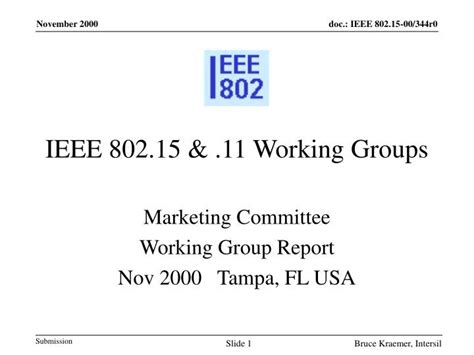 PPT IEEE Working Groups PowerPoint Presentation ID