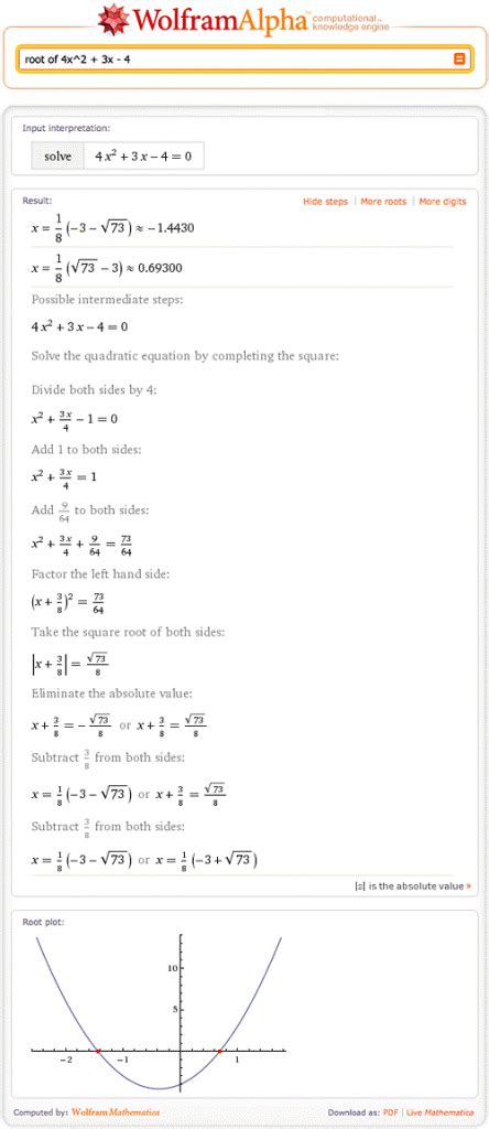 Finding RootsWolfram Alpha Blog