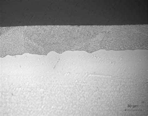 Typical Optical Microstructure Of The Alloyed Layer In Pure Mg After