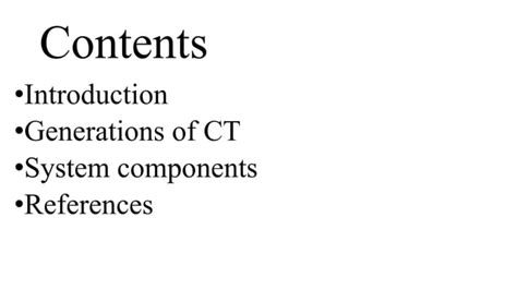 Ct Instrumentation And Types Of Detector Configuration