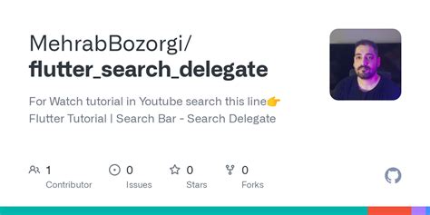 Github Mehrabbozorluttersearchdelegate For Watch Tutorial In Youtube Search This Line👉