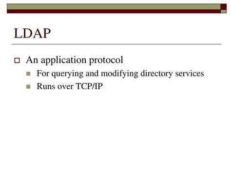 PPT LDAP PowerPoint Presentation Free Download ID 1283800
