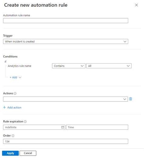 建立和使用 microsoft sentinel 自動化規則來管理回應 microsoft learn