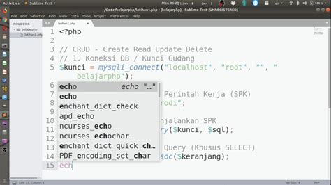 02 operasi crud menggunakan mysqli extension membuat aplikasi web