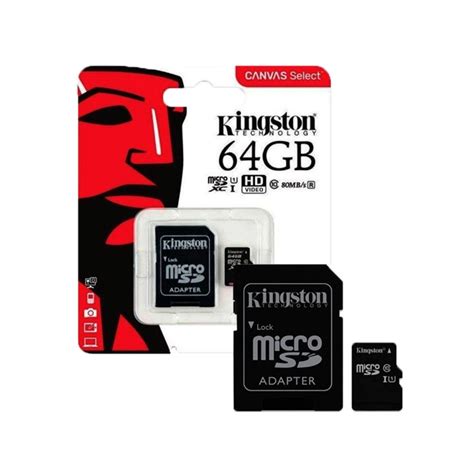 Memoria Micro Sd Kingston 64gb Class 10 Original Tecnorefacciones