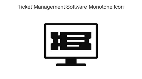 Ticket Management Software Monotone Icon In Powerpoint Pptx Png And Editable Eps Format PPT