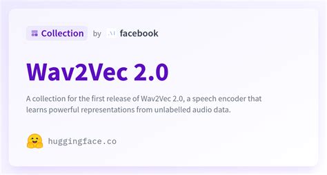 wav2vec 2 0 a facebook collection