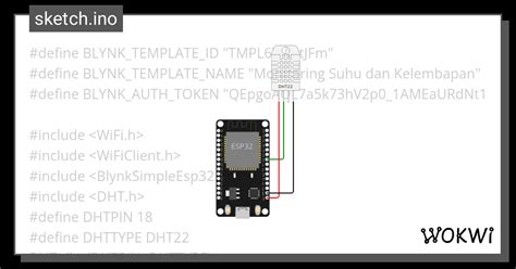 Monitoring Suhu Dan Kelembapan Wokwi Esp32 Stm32 Arduino Simulator