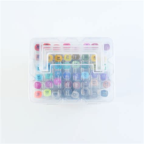 48pce Dual Nib Marker Alcohol Based Assorted Colours Free Case Excellent Blending