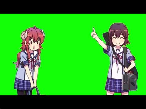 [Machikado Mazoku] Shamiko wasn't dreaming[Green Screen] - YouTube
