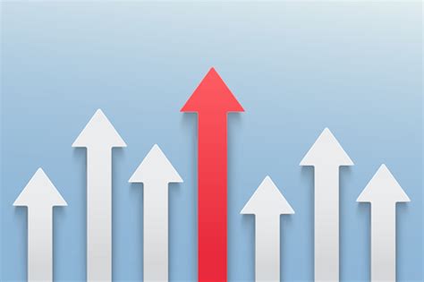 그룹 백서 화살표는 위쪽으로 지시 진행 방법 및 앞으로 성취 창조적 인 개념 성장 성공까지 흰색 화살표 3d 렌더링 개념에 대한 스톡 벡터 아트 및 기타 이미지 Istock